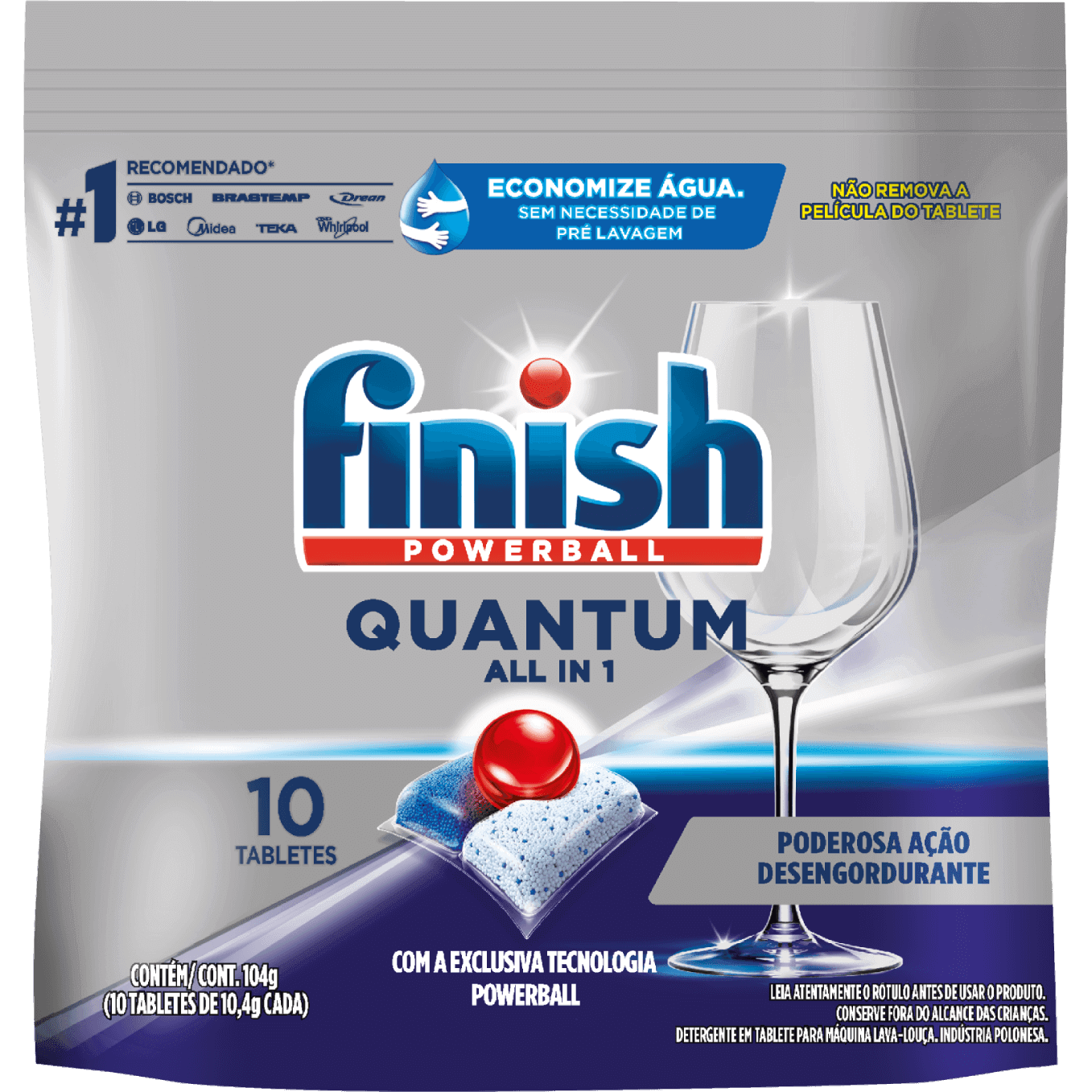Finish Quantum - Tablete lava-louças | Finish BR